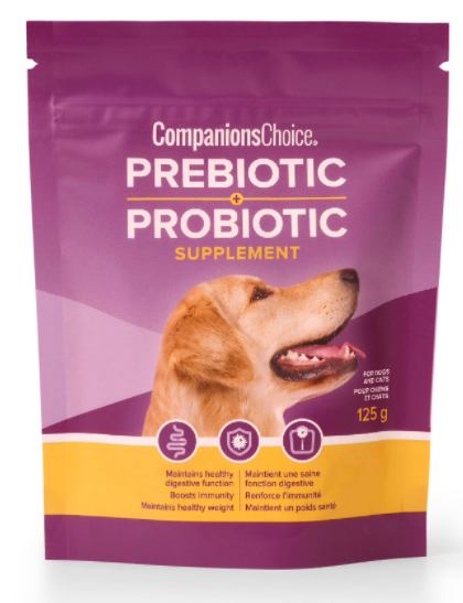 Companions Choice - PreBiotic + ProBiotic Supplement 125g – Animalerie ...